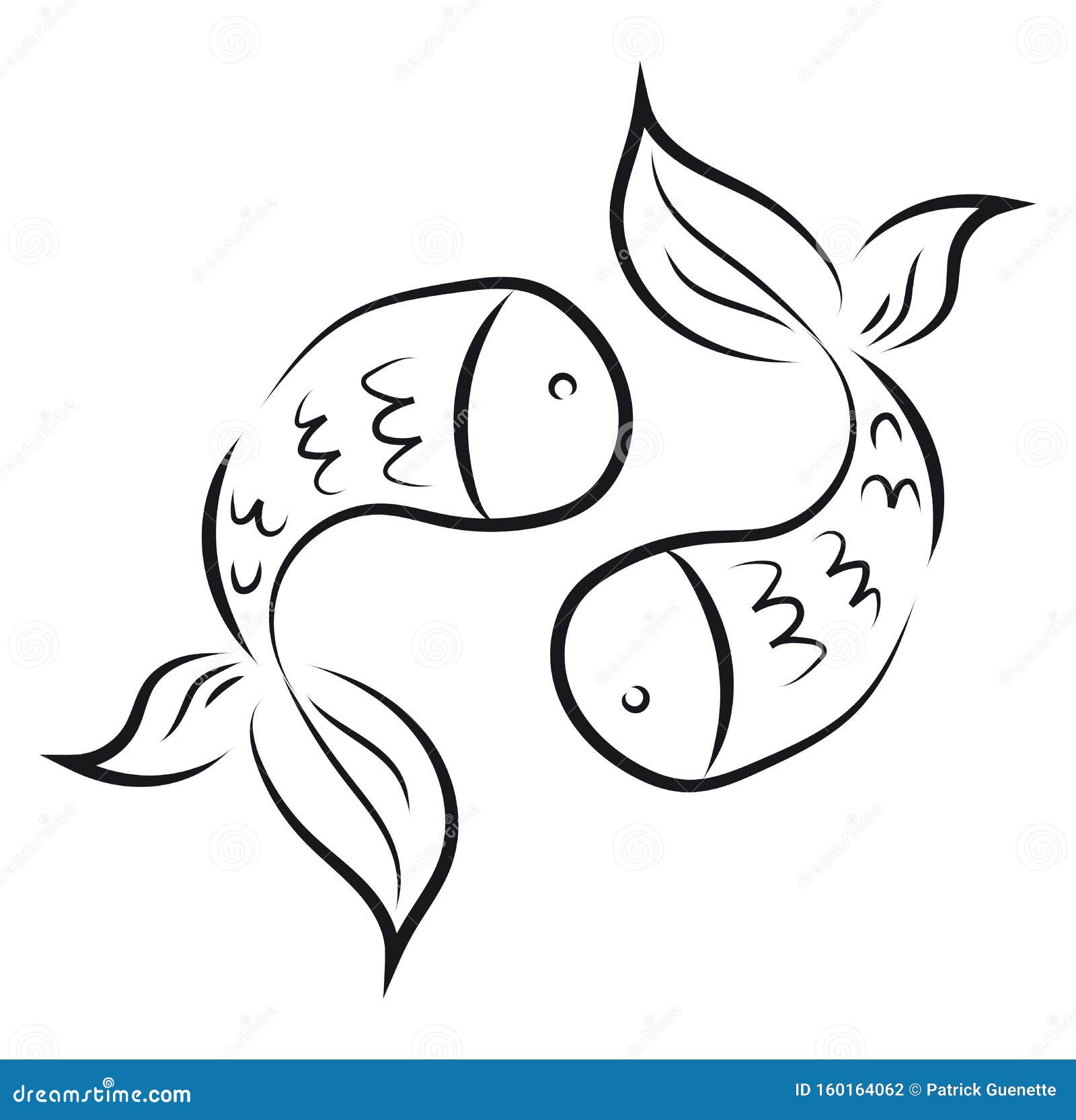 Fish Facing Right Icon Vector Isolated On White Background, Logo ...
