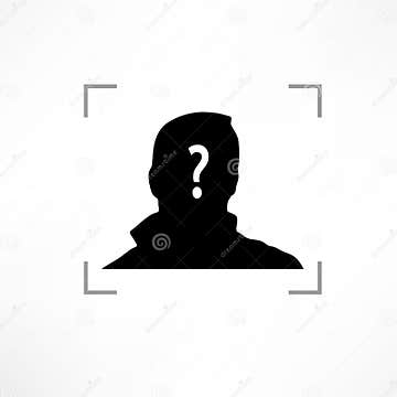 Silhouette of Unknown Man in Profile Stock Vector - Illustration of ...