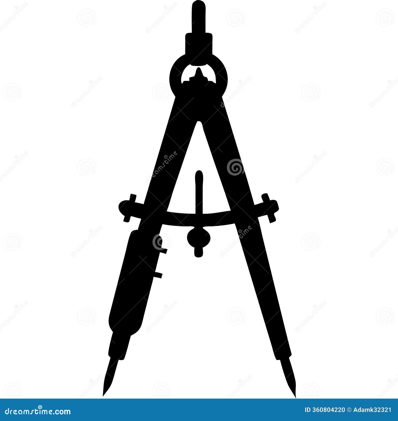 Compass Architecture House With Windows As Initial Letter A Vector ...