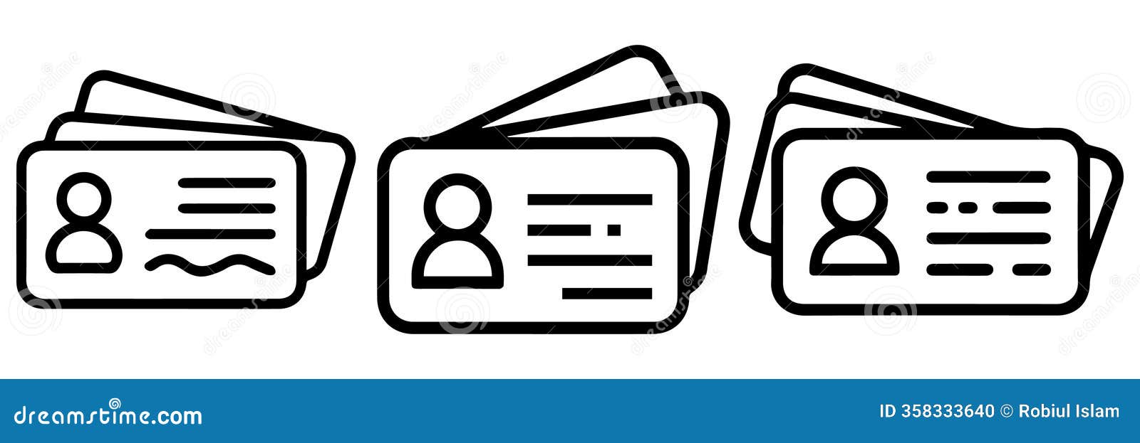 Silhouette Vector Identification Card or Badge Stock Vector ...