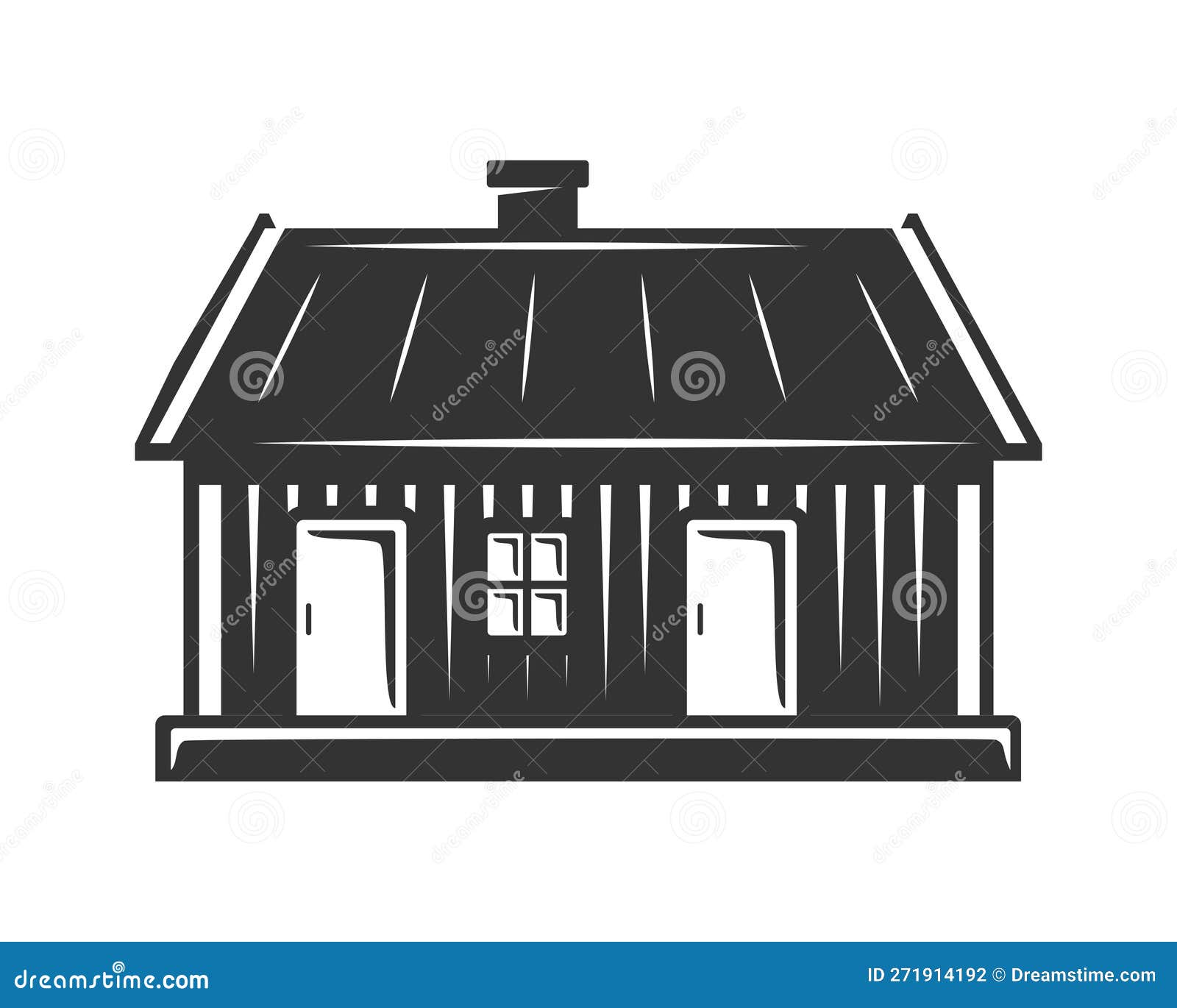 Silhouette vintage house stock vector. Illustration of sign - 271914192
