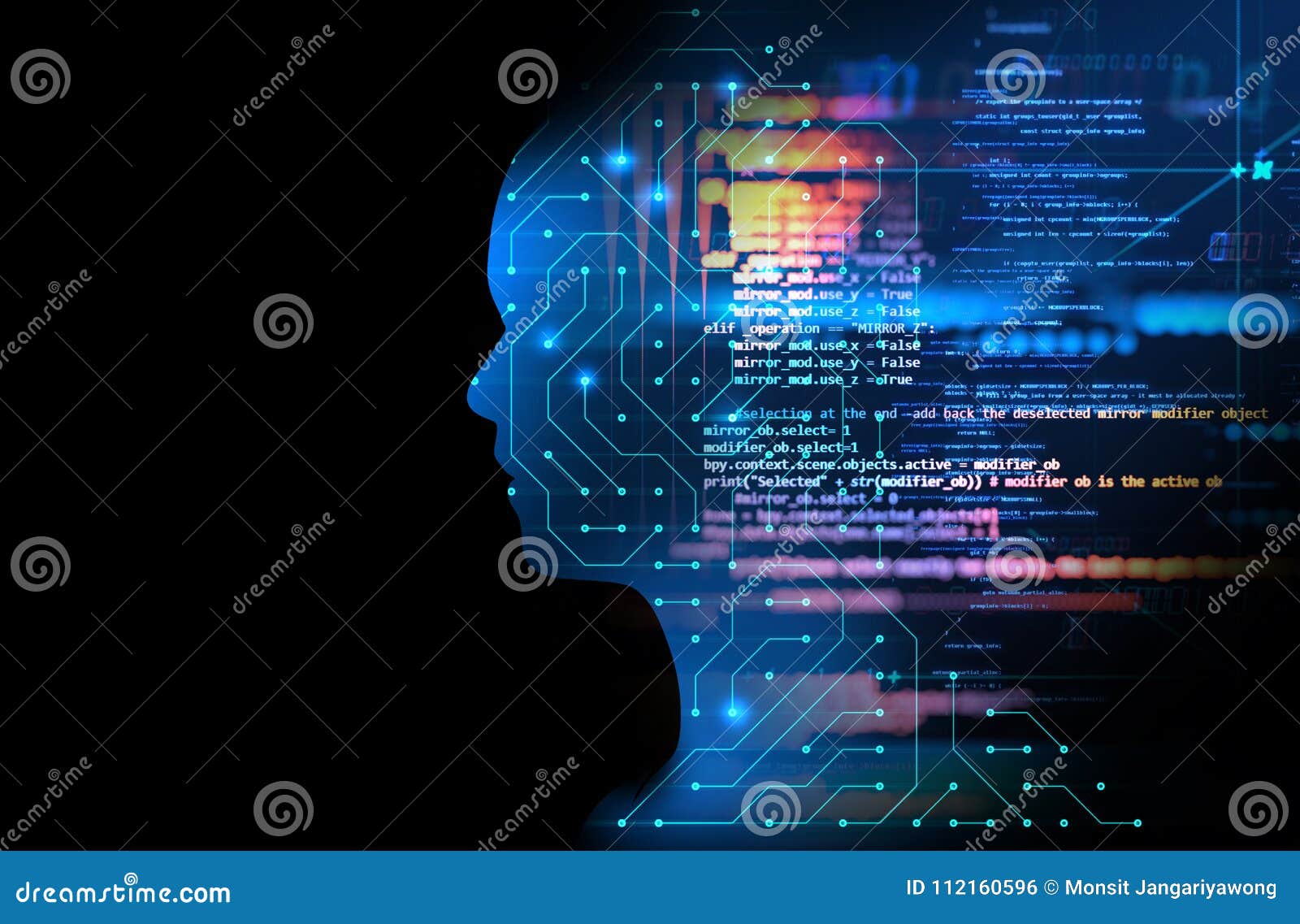 Virtual Human Hand 3dillustration On Business And Learning Technology ...