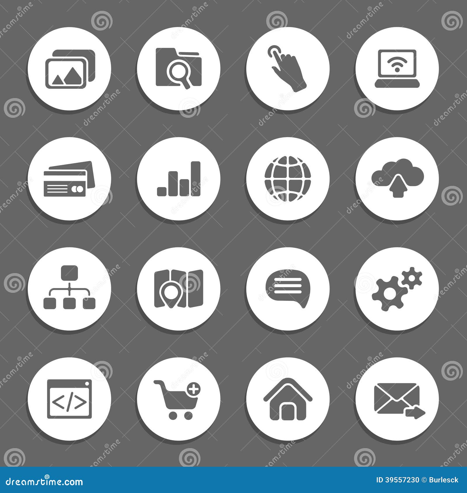 Silhouette web icons stock vector. Illustration of graphic - 39557230