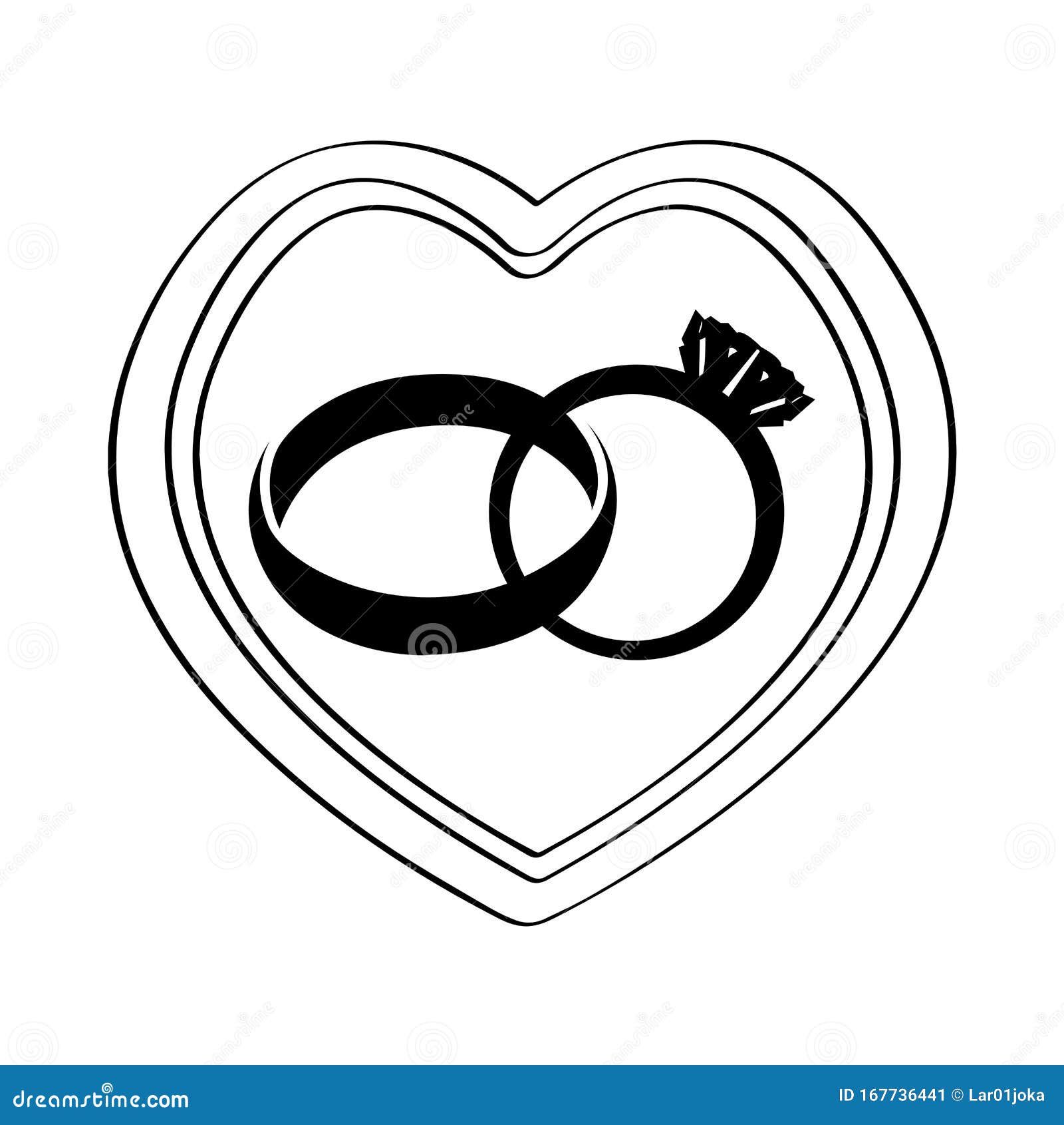 Silhouette of a Wedding Rings Stock Vector - Illustration of life ... Silhouette of a Wedding Rings Stock Vector - Illustration of life ...