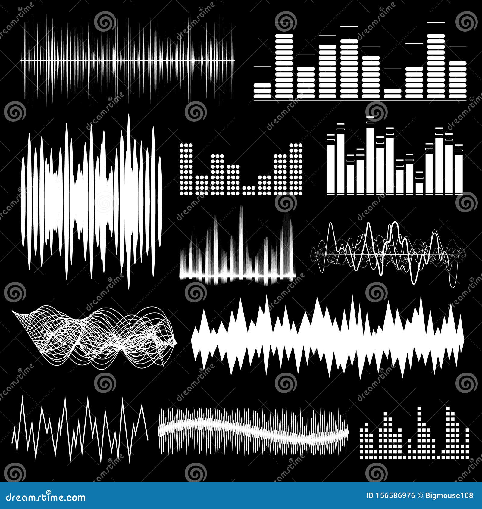 Equalizer Silhouette, Sound Wave SVG, Waveform Sound Silhouette, Sound ...
