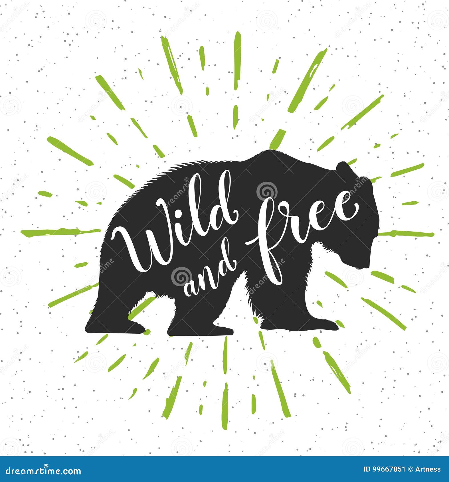 Silhouette of a wild bear stock vector. Illustration of outdoor - 99667851