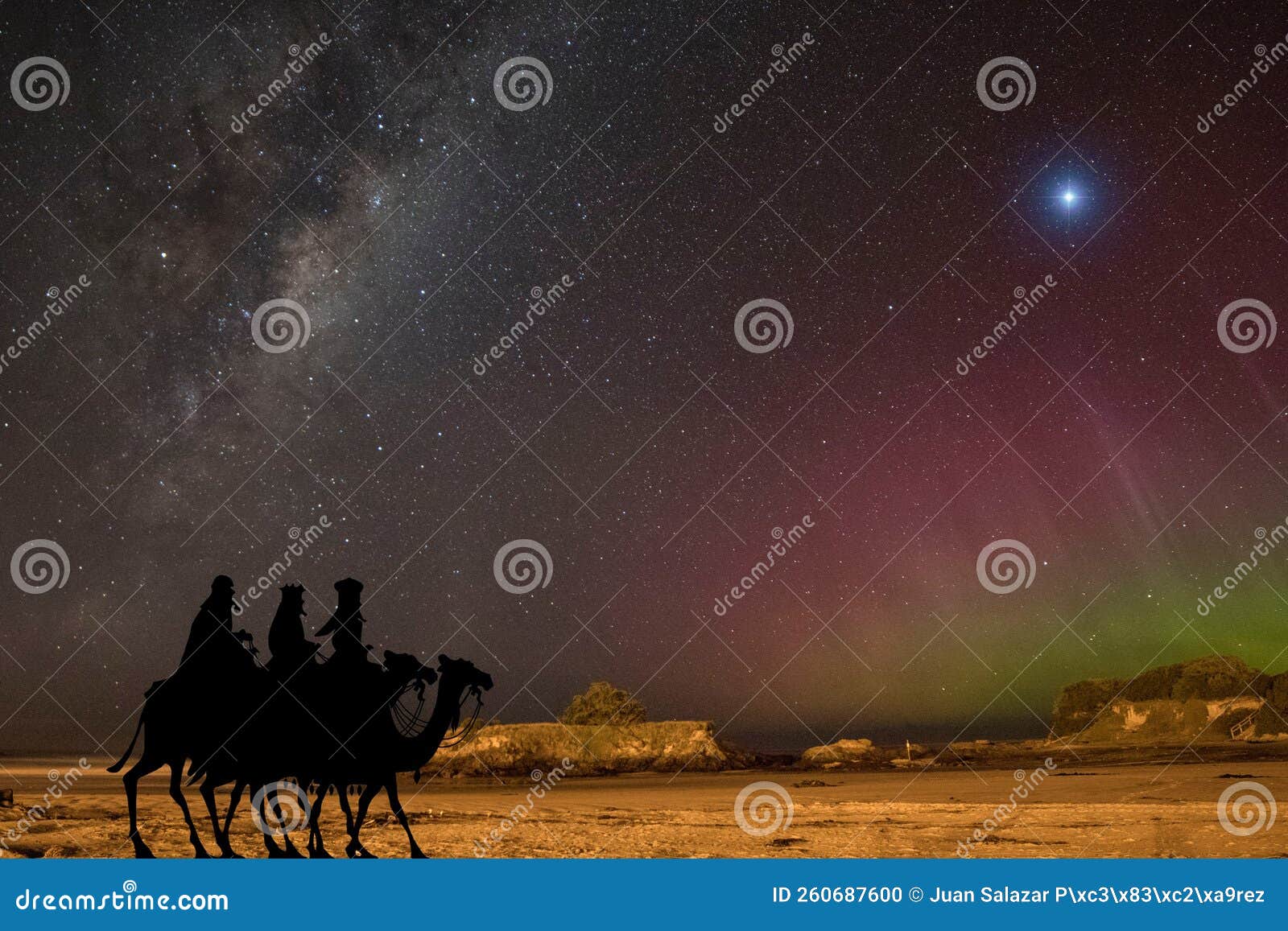 Silhouette of the Wise Men, Simulation of the Journey of the Wise Men ...