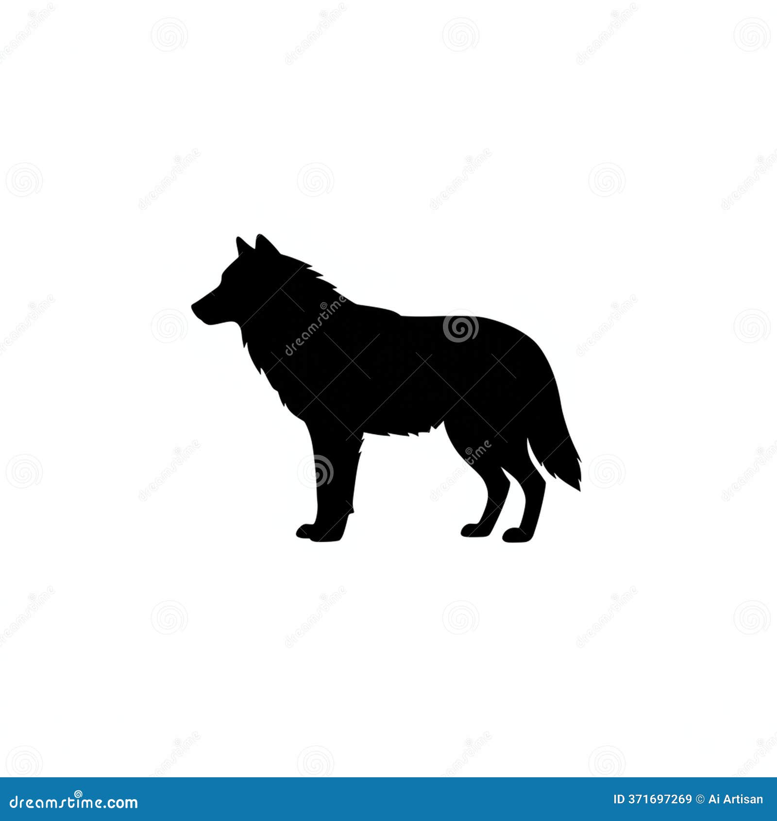 Tail Of Wolf Sticking Out Of Hollow Tree, Hollowed Out Old Tree And ...