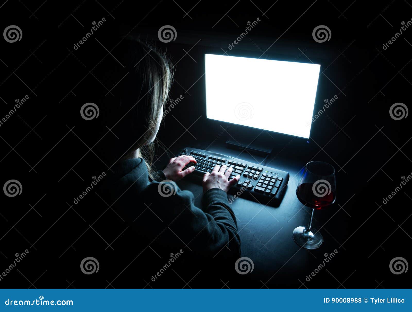 3,113 Computer Dark Silhouette Stock Photos - Free & Royalty-Free Stock ...