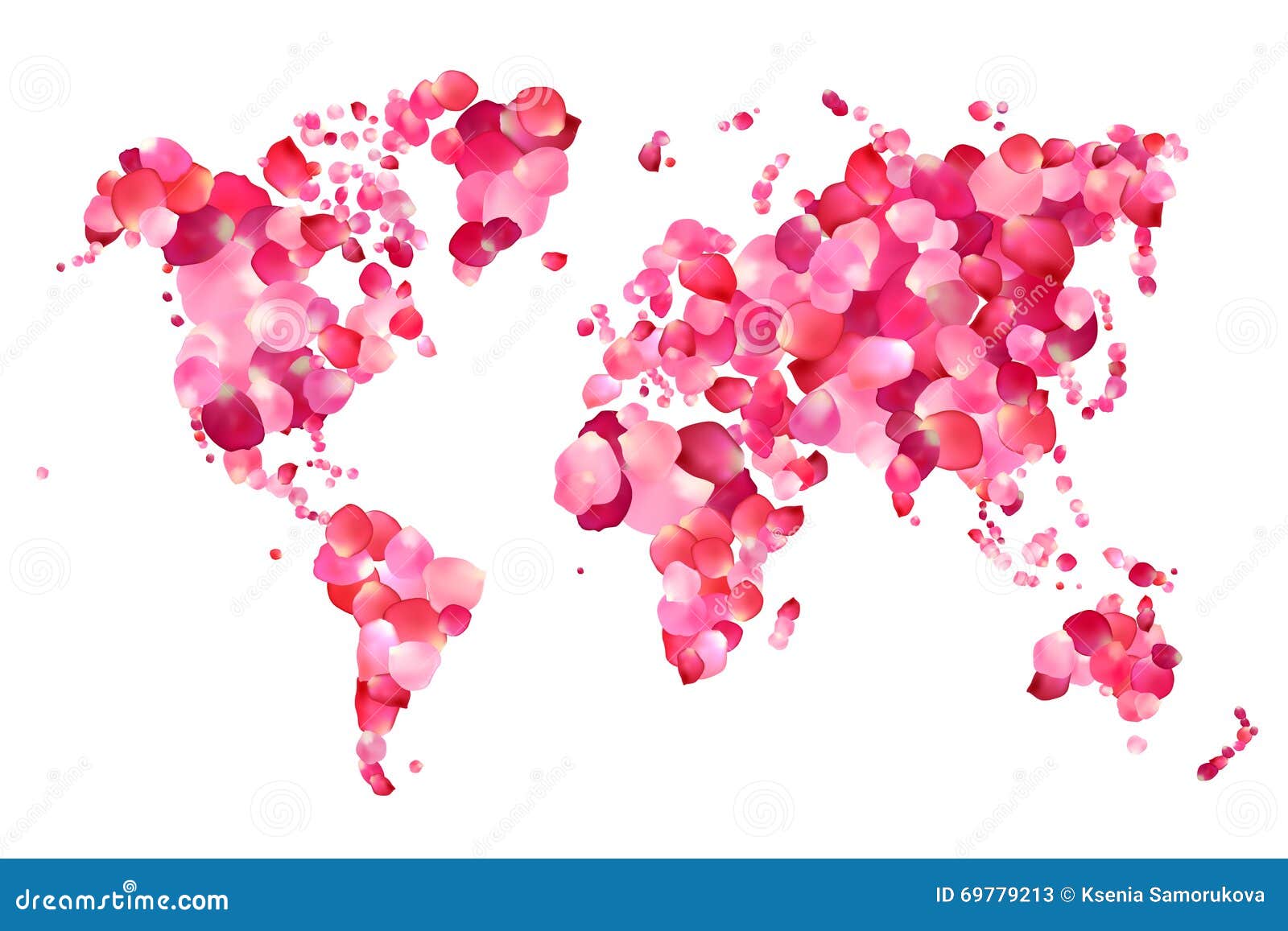 Silhouette Petals Of Flower With Sepal Cartoon Vector | CartoonDealer ...