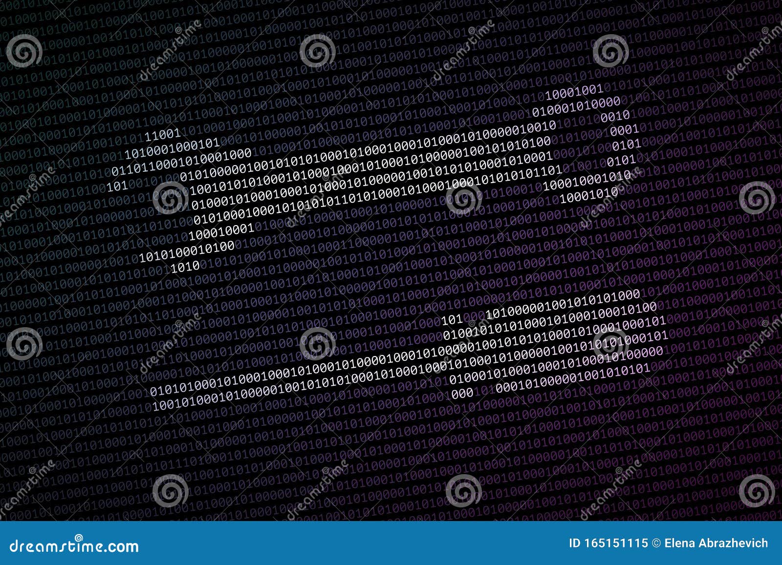 Silhouette of Wrench and Screwdriver Made from Binary Symbols Stock ...