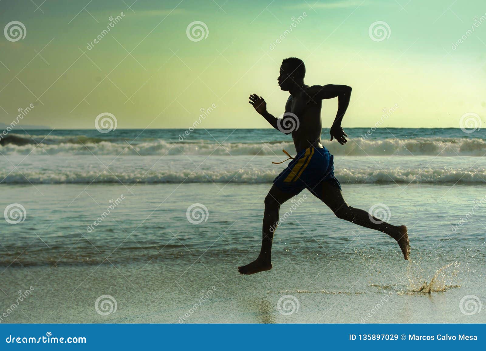 Silhouette of Young Attractive Fit Athletic and Strong Black African ... Silhouette of Young Attractive Fit Athletic and Strong Black African ...