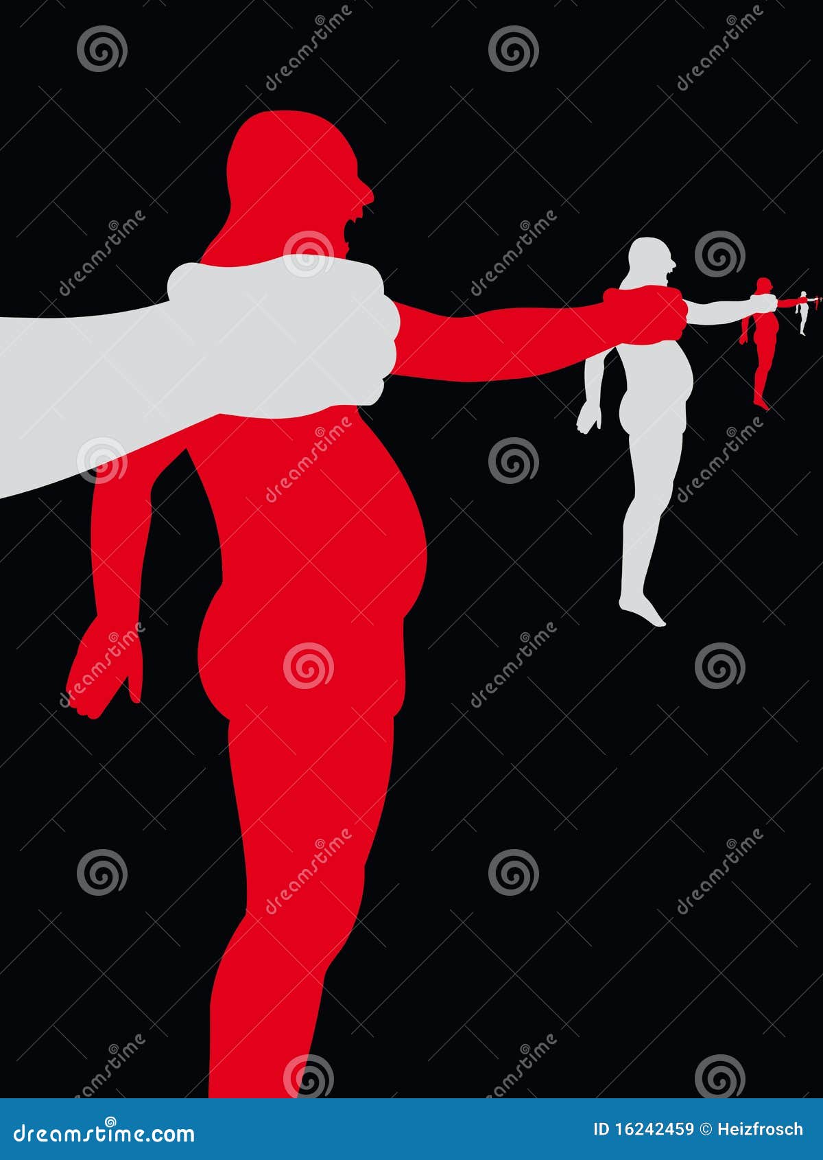 Silhouetted People Disconnected, Black Silhouetted Figures ...