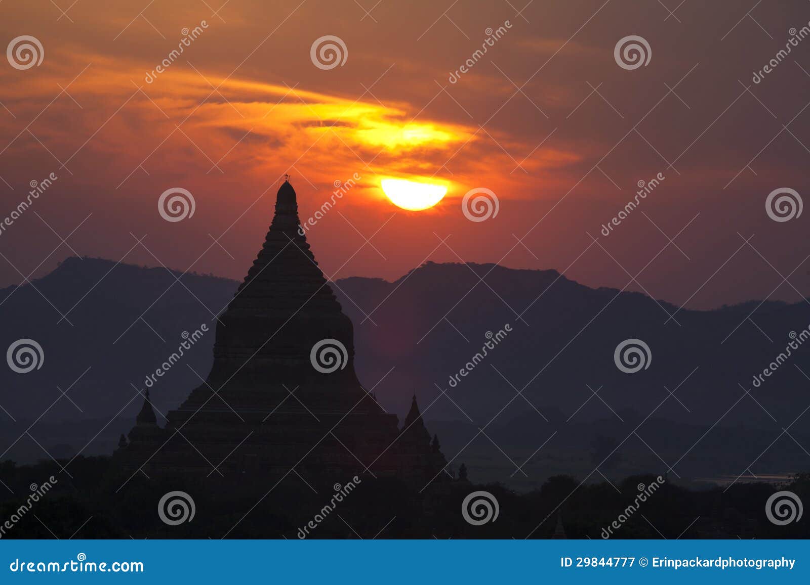 Bagan Temples at Sunset stock image. Image of burma, faithful - 29844777