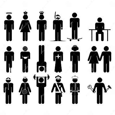 Silhouettes_4 stock vector. Illustration of doctor, officer - 11843765