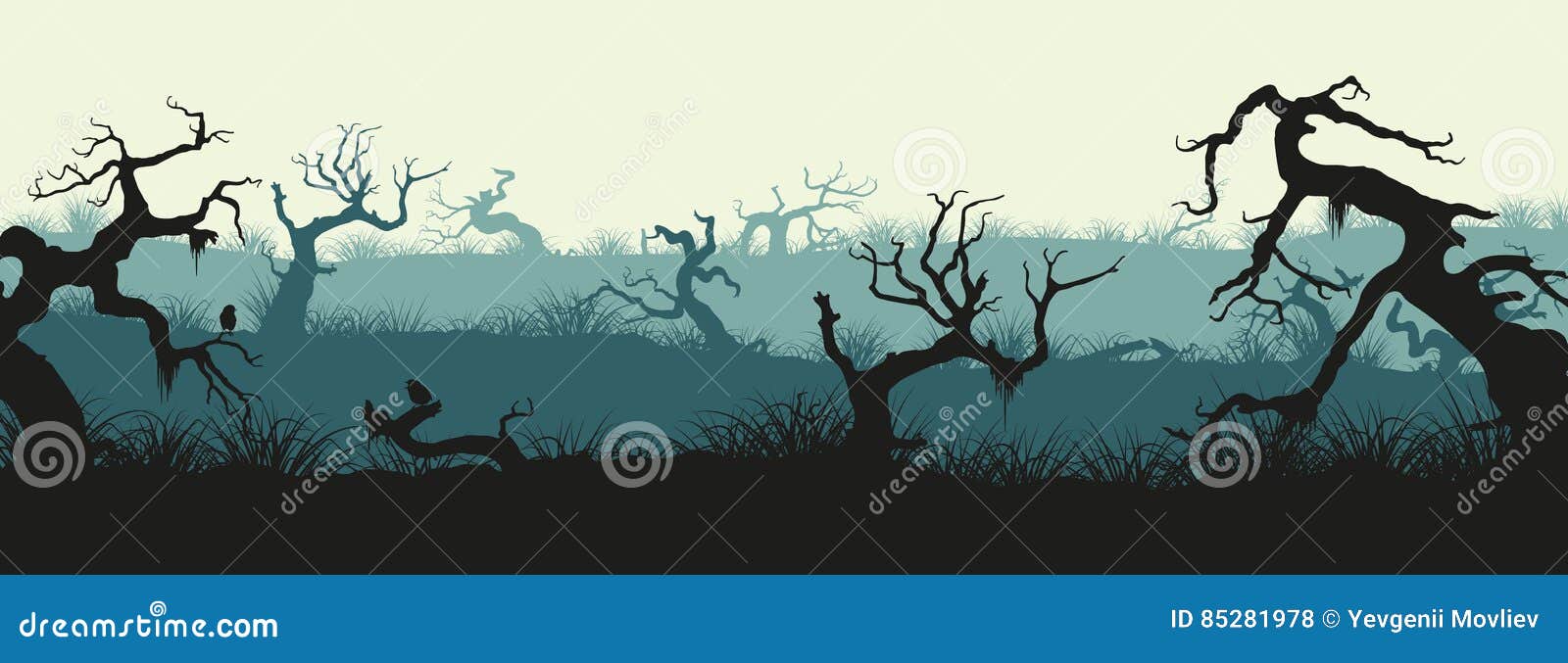 Swamp Tree Silhouette