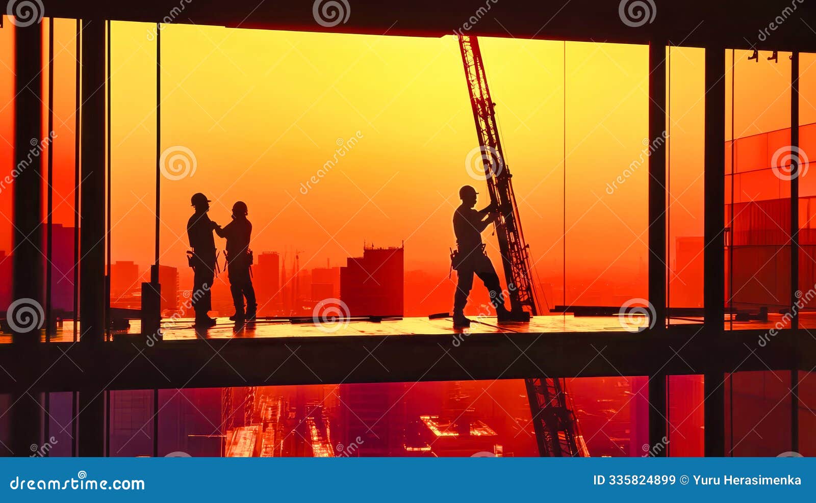 Diverse Builders Contractors Bento Grid Illustration Set Cartoon Vector | CartoonDealer.com ...