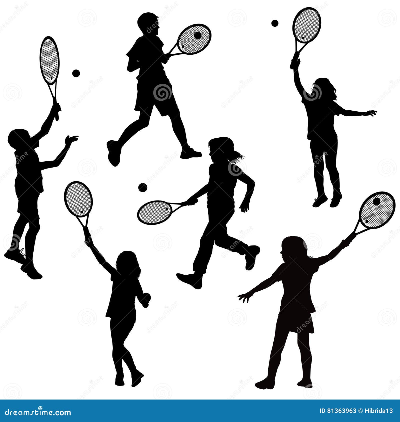 Silhouettes Of Tennis Players, Tennis Player, Lawn Tennis, Vector ...