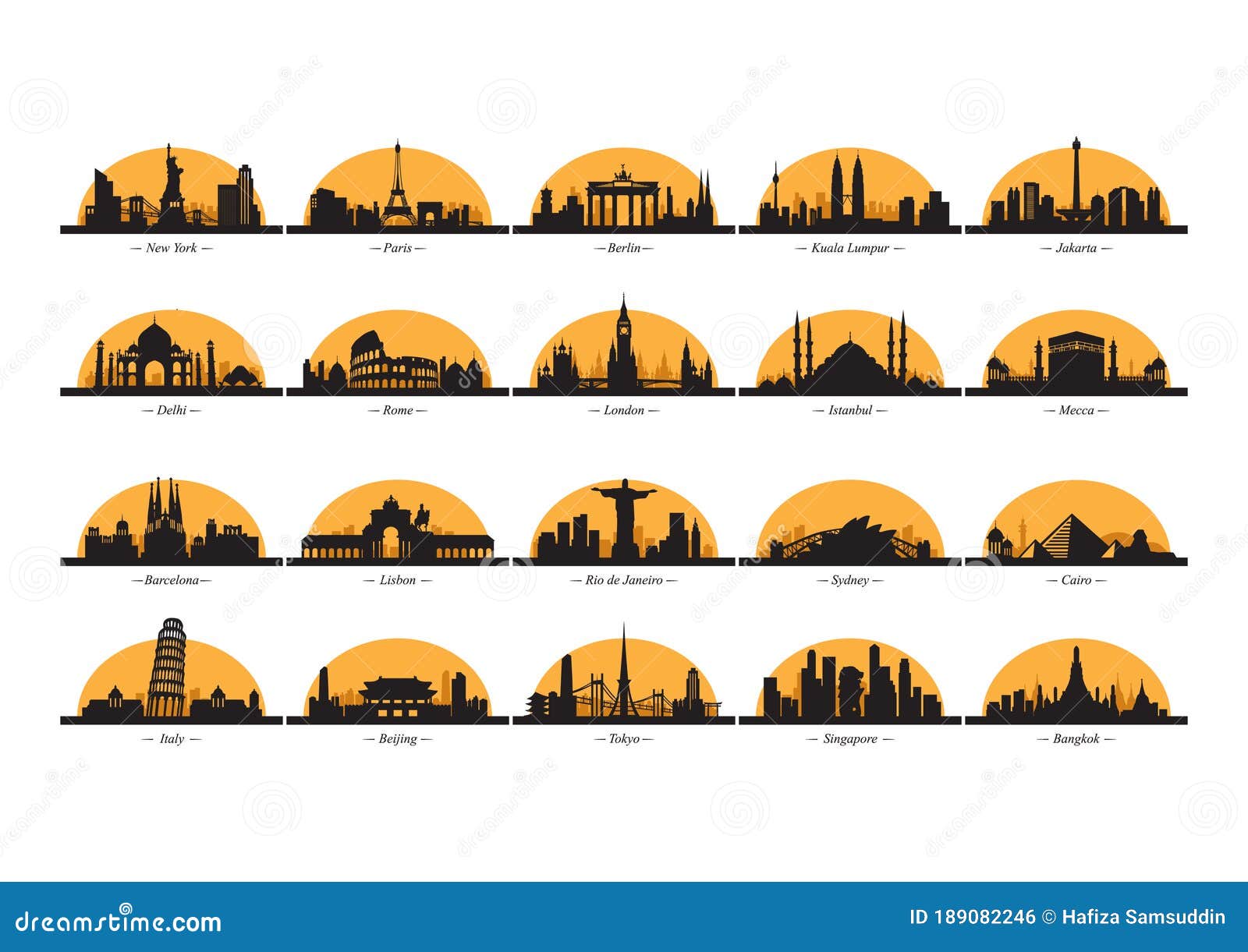 Silhouettes of Countries. Vector Illustration Decorative Design Stock ...