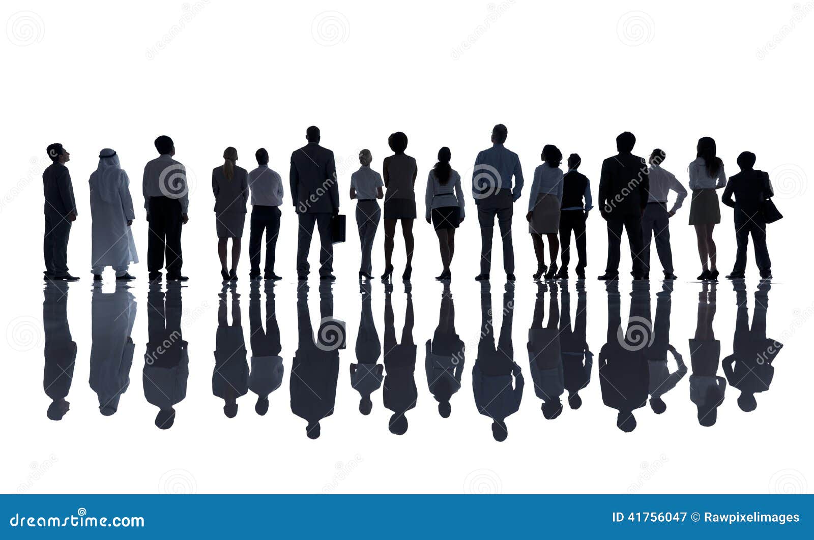 Silhouettes Of People Observing Stars In Night Sky. Moon In Background ...