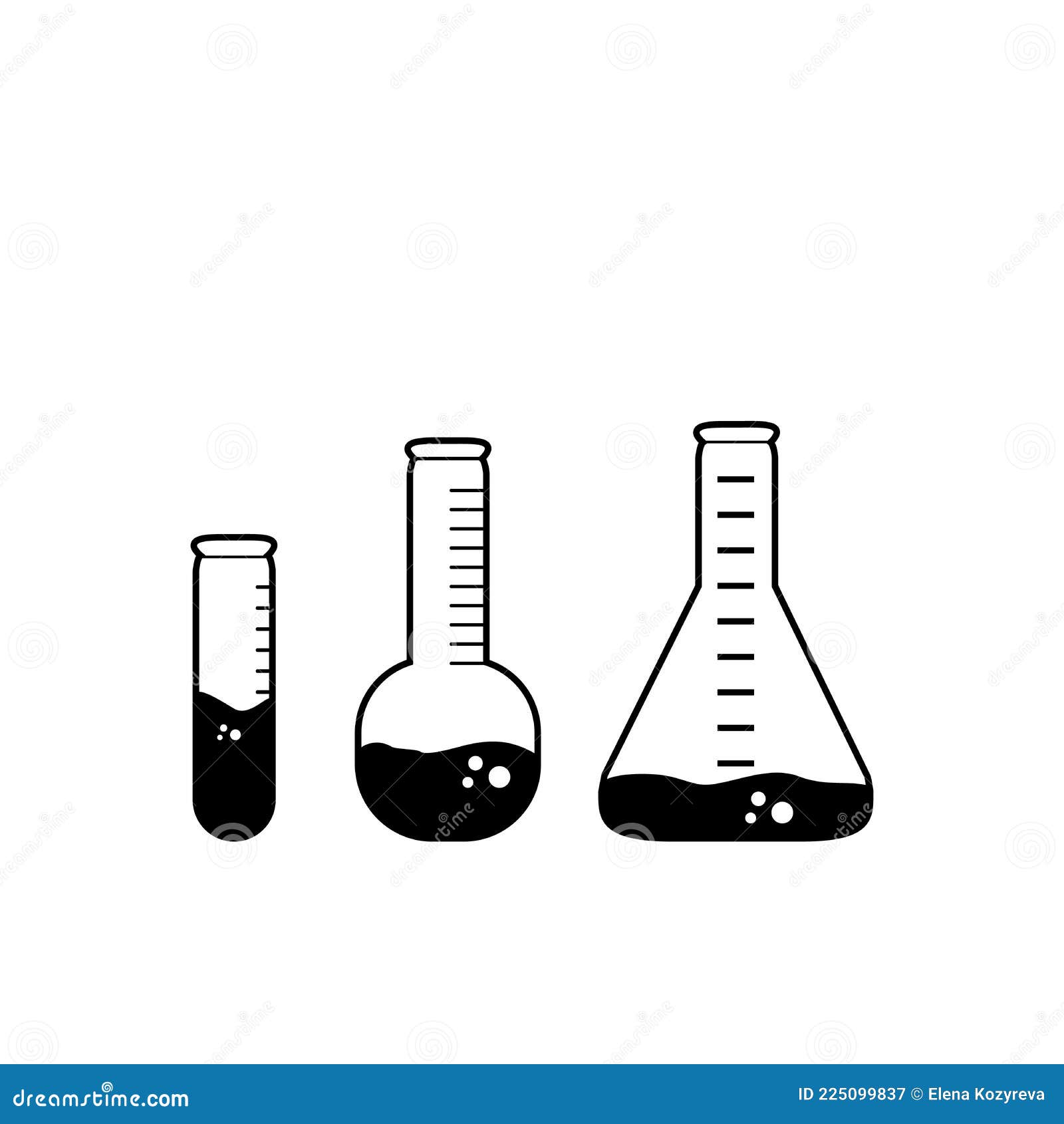 Silhouettes Flasks for Science Experiment. Laboratory Tubes Stock ... Silhouettes Flasks for Science Experiment. Laboratory Tubes Stock ...