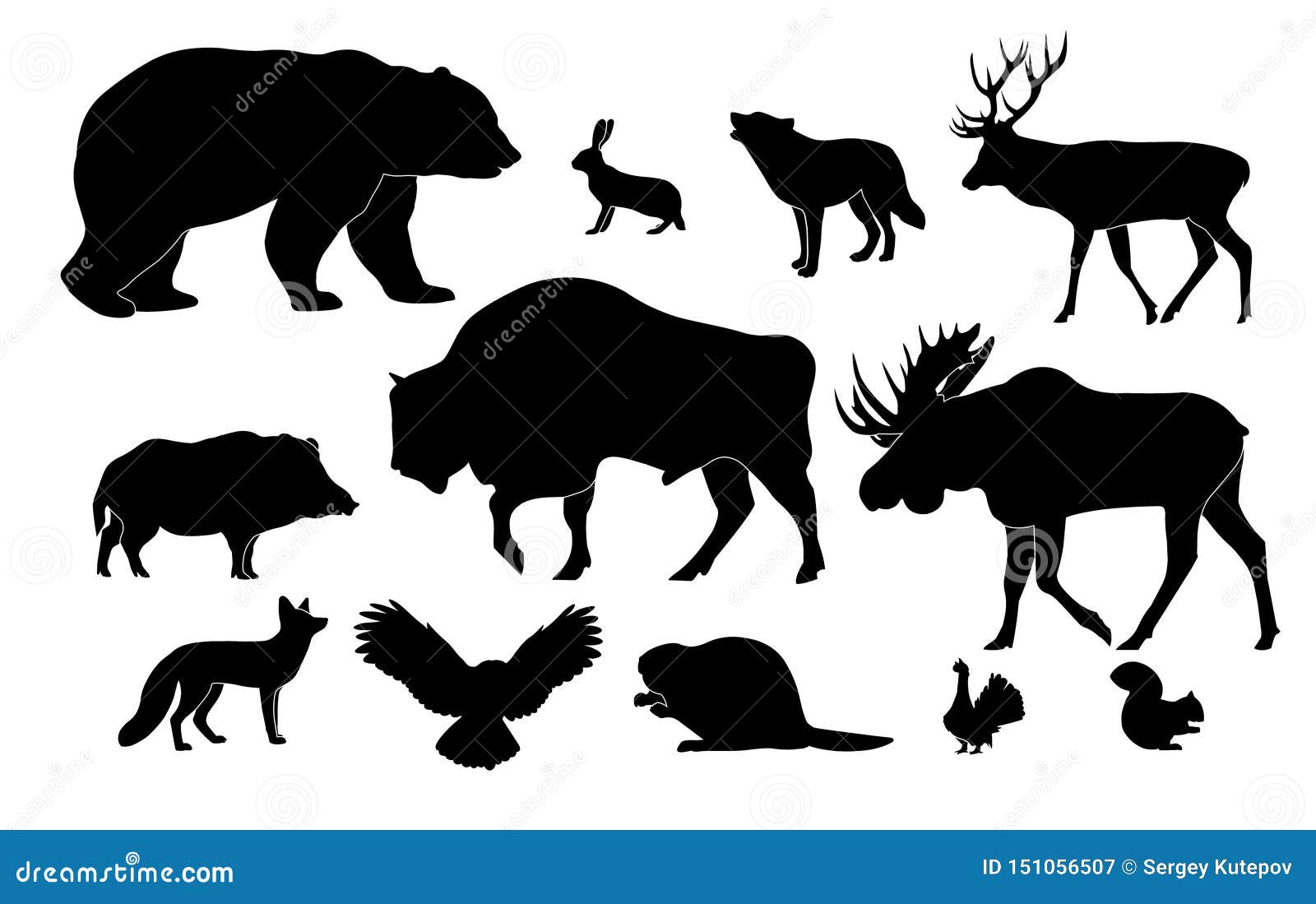 Forest Animal Silhouettes