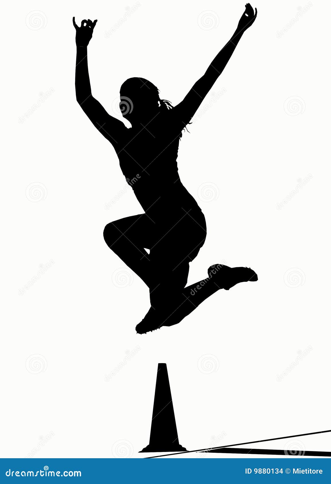 Long Jump Silhouette