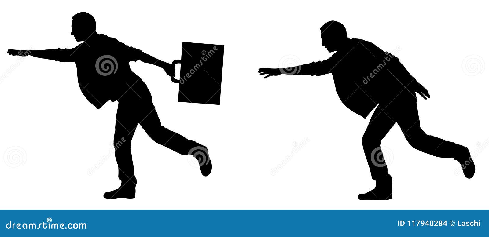 Silhouettes of Men Running To Catch Up Stock Vector - Illustration of ... Silhouettes of Men Running To Catch Up Stock Vector - Illustration of ...