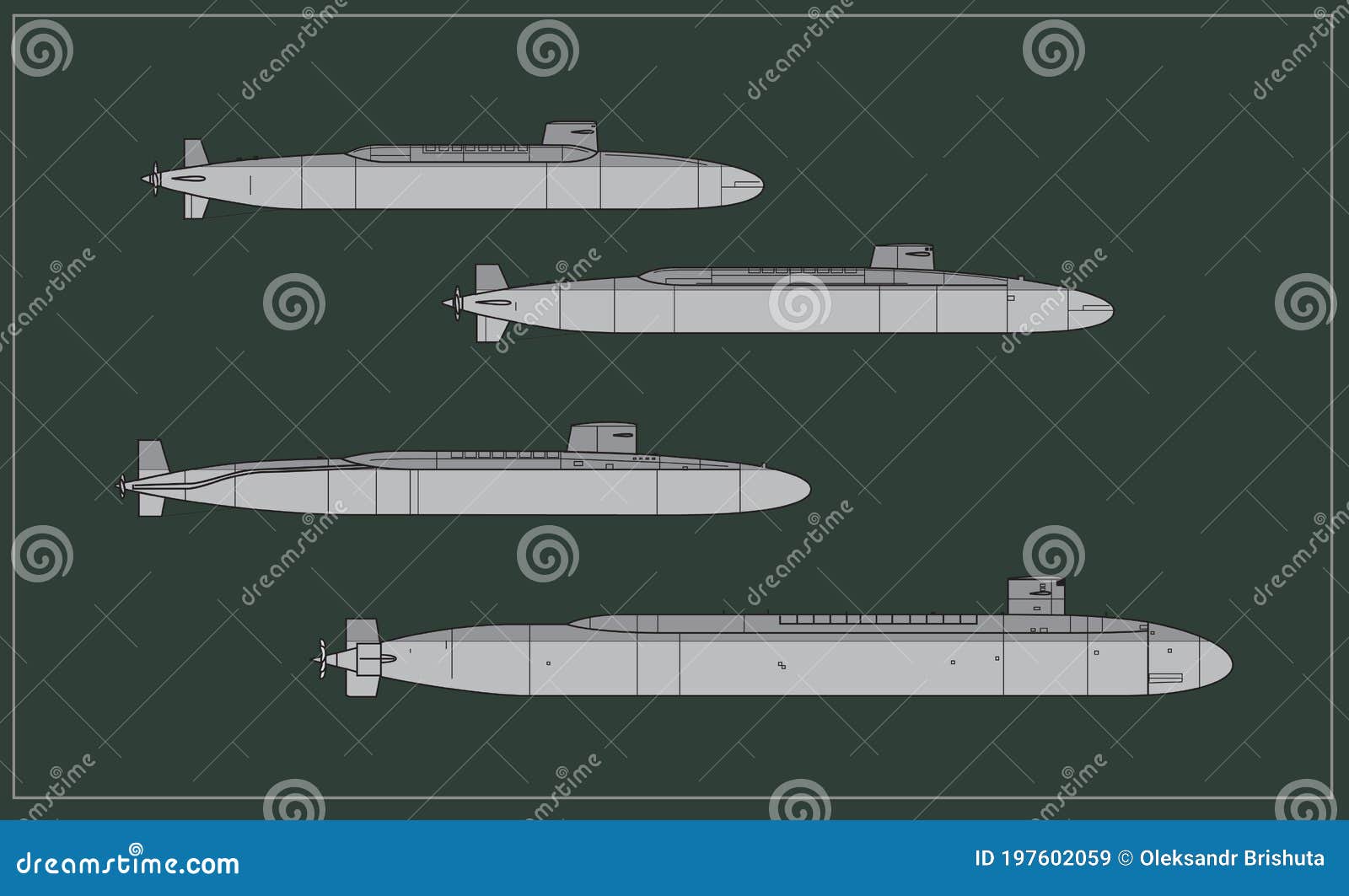 Submarine Ssbn Silhouette