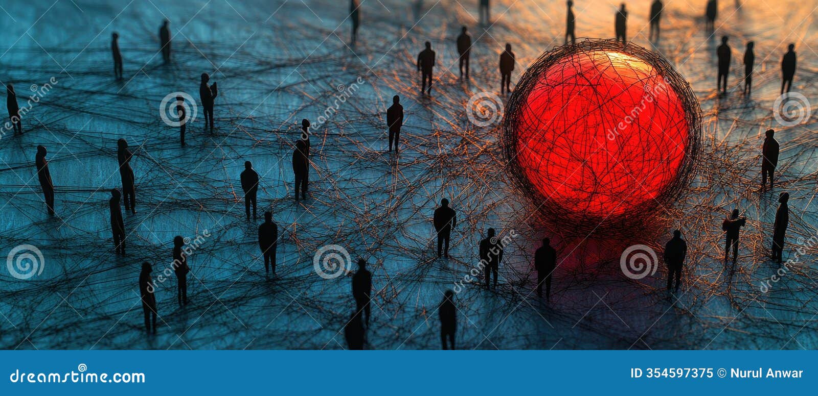 Sphere And Silhouettes Stock Photography | CartoonDealer.com #40509026