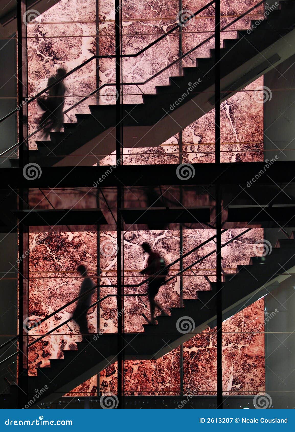 Silhouettes on staircase stock image. Image of abstract - 2613207