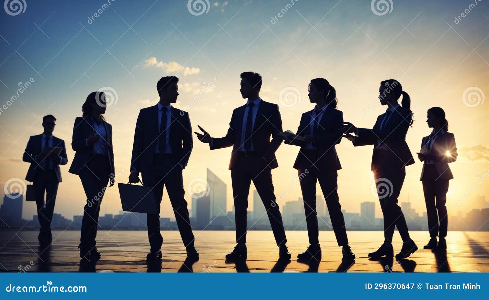 Silhouettes Teamwork Business Communication Stock Illustration ... Silhouettes Teamwork Business Communication Stock Illustration ...