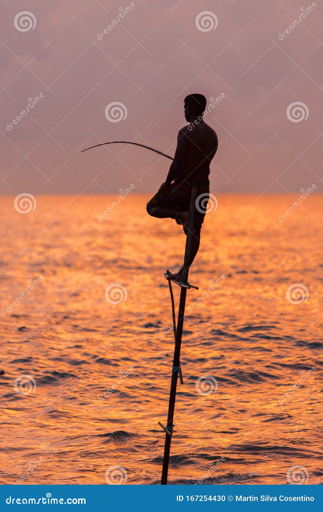 Silhouettes of the Traditional Sri Lankan Stilt Fishermen on a Stormy ... Silhouettes of the Traditional Sri Lankan Stilt Fishermen on a Stormy ...