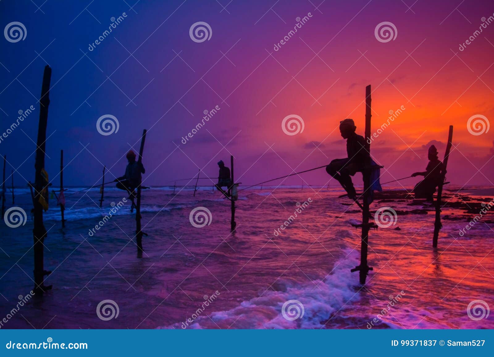 Silhouettes of the Traditional Sri Lankan Stilt Fishermen Editorial ... Silhouettes of the Traditional Sri Lankan Stilt Fishermen Editorial ...