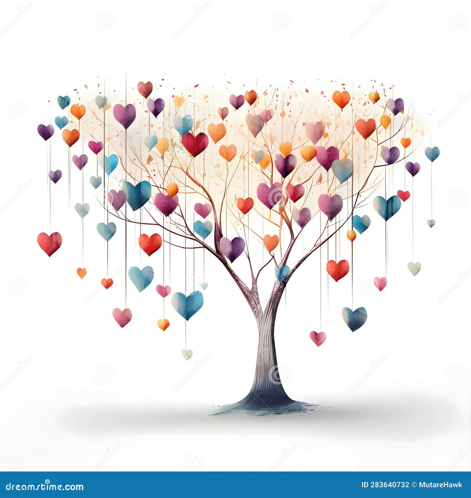 Two Hearts Intertwine Forming An Infinity Sign Made Of Pink Mobius ...