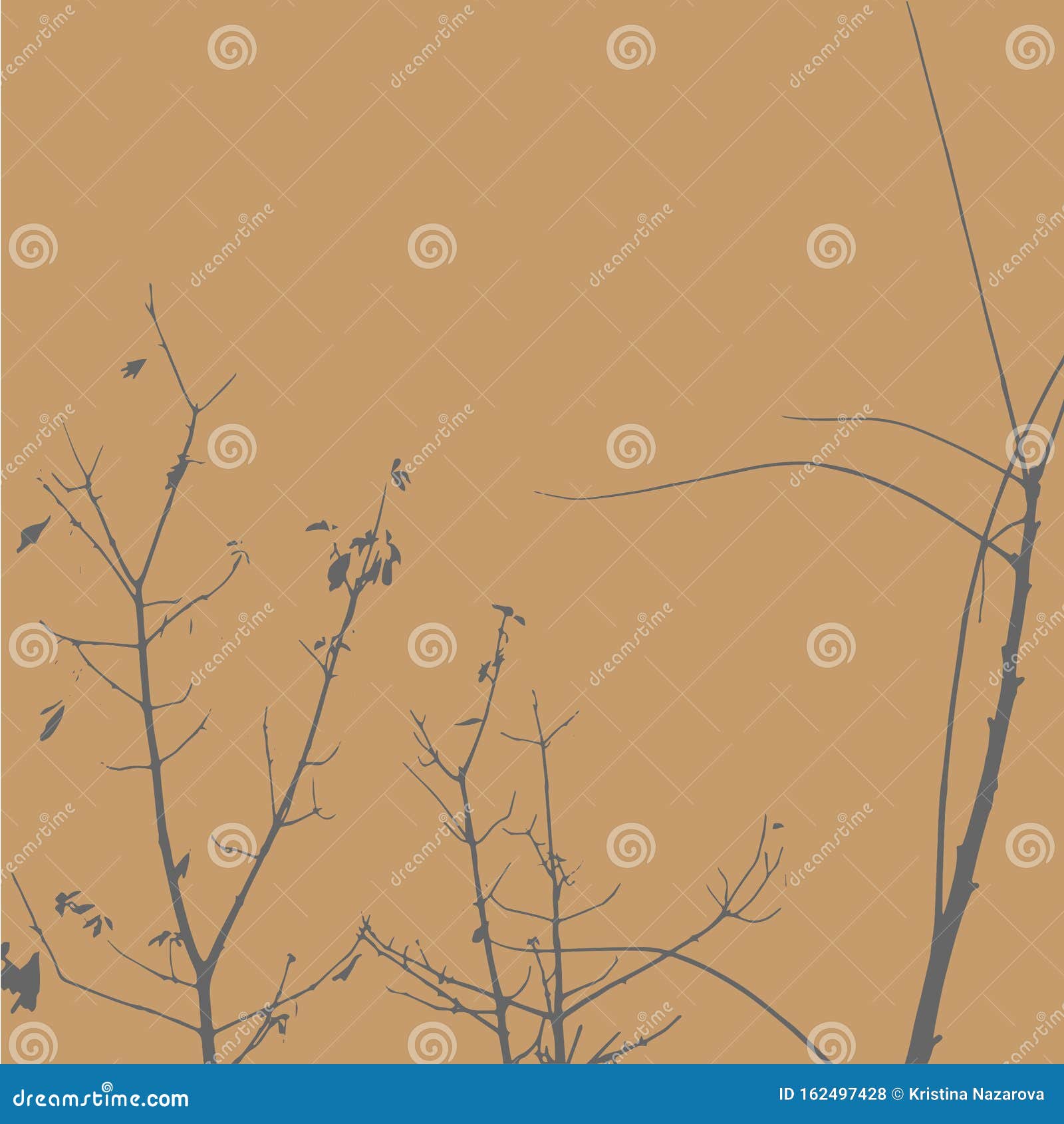 Silhouettes of Trees on Subtle Background. Tree Pattern Stock ...