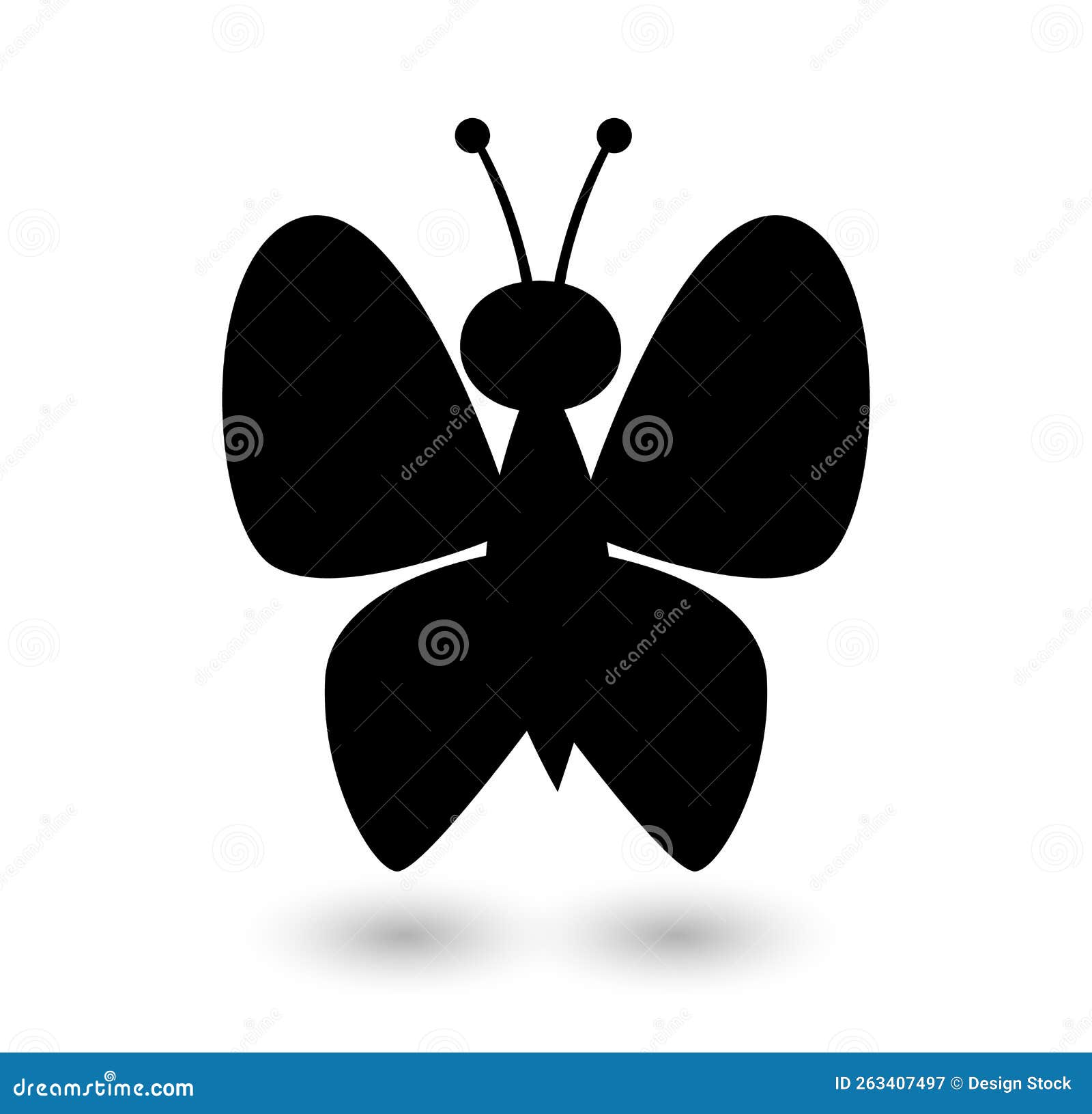 Silhouettes Vecteurs Papillon Illustration Stock - Illustration du ...