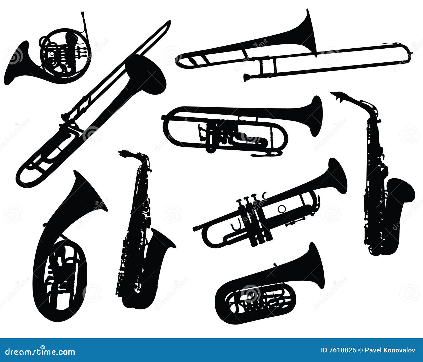 Wind Instruments Cartoon Vector | CartoonDealer.com #30784033