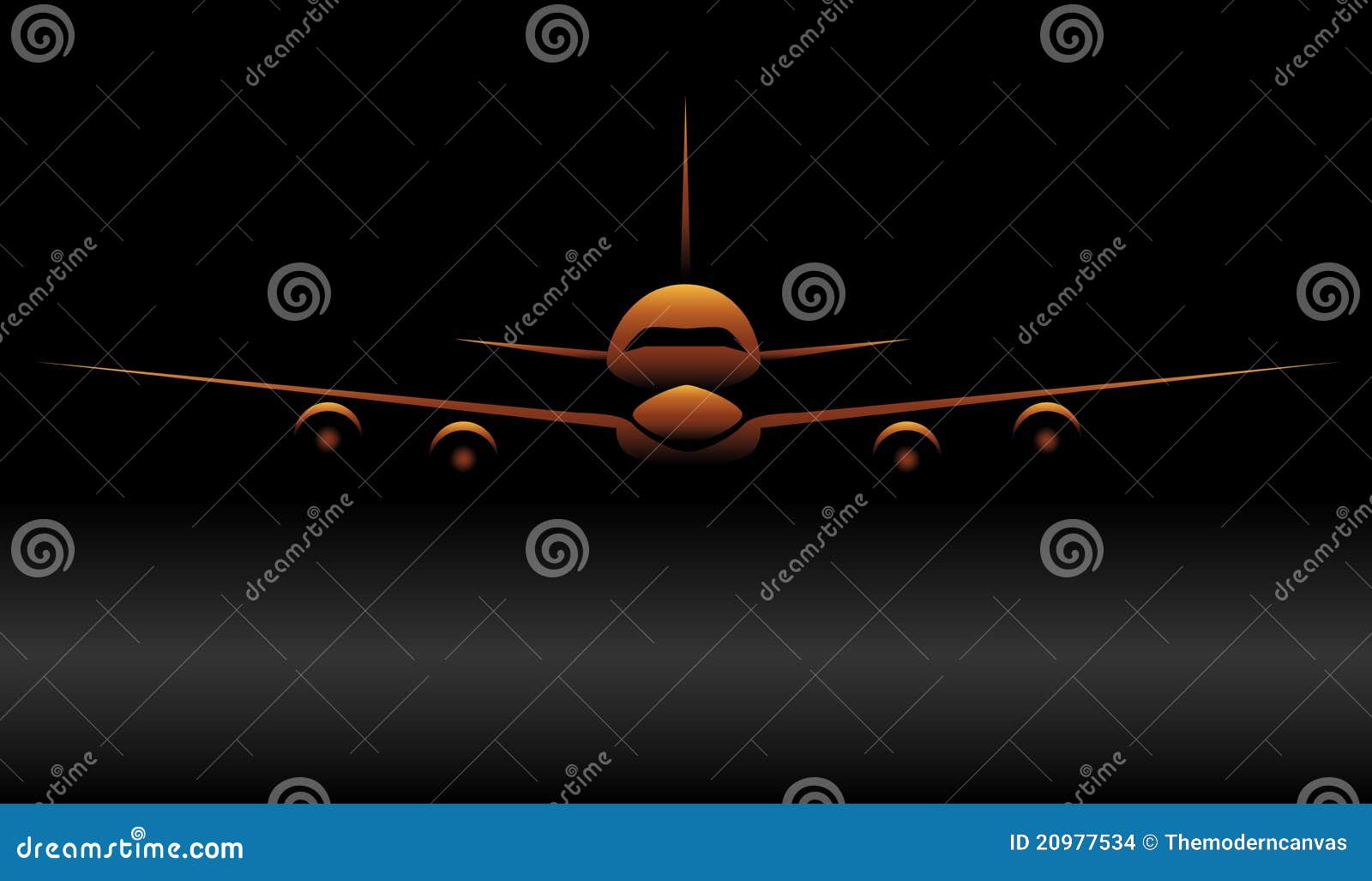 Silhueta do avião do ouro ilustração do vetor. Ilustração de comercial ...