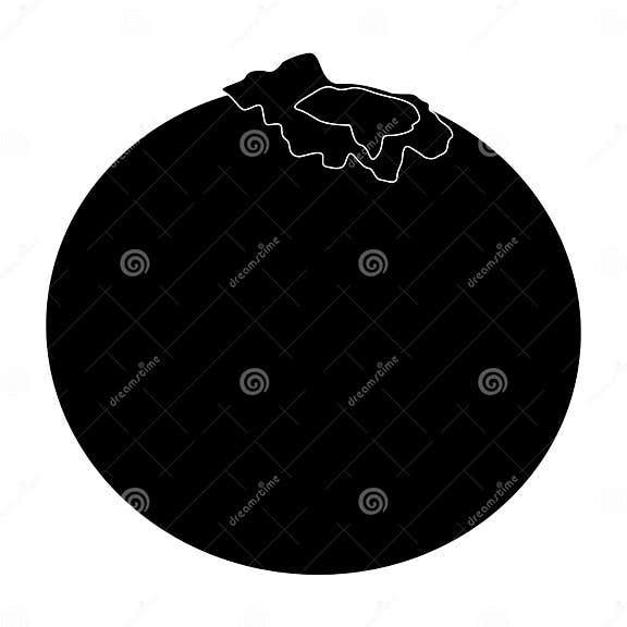 Silhueta isolada do lulo ilustração stock. Ilustração de doce - 94400812