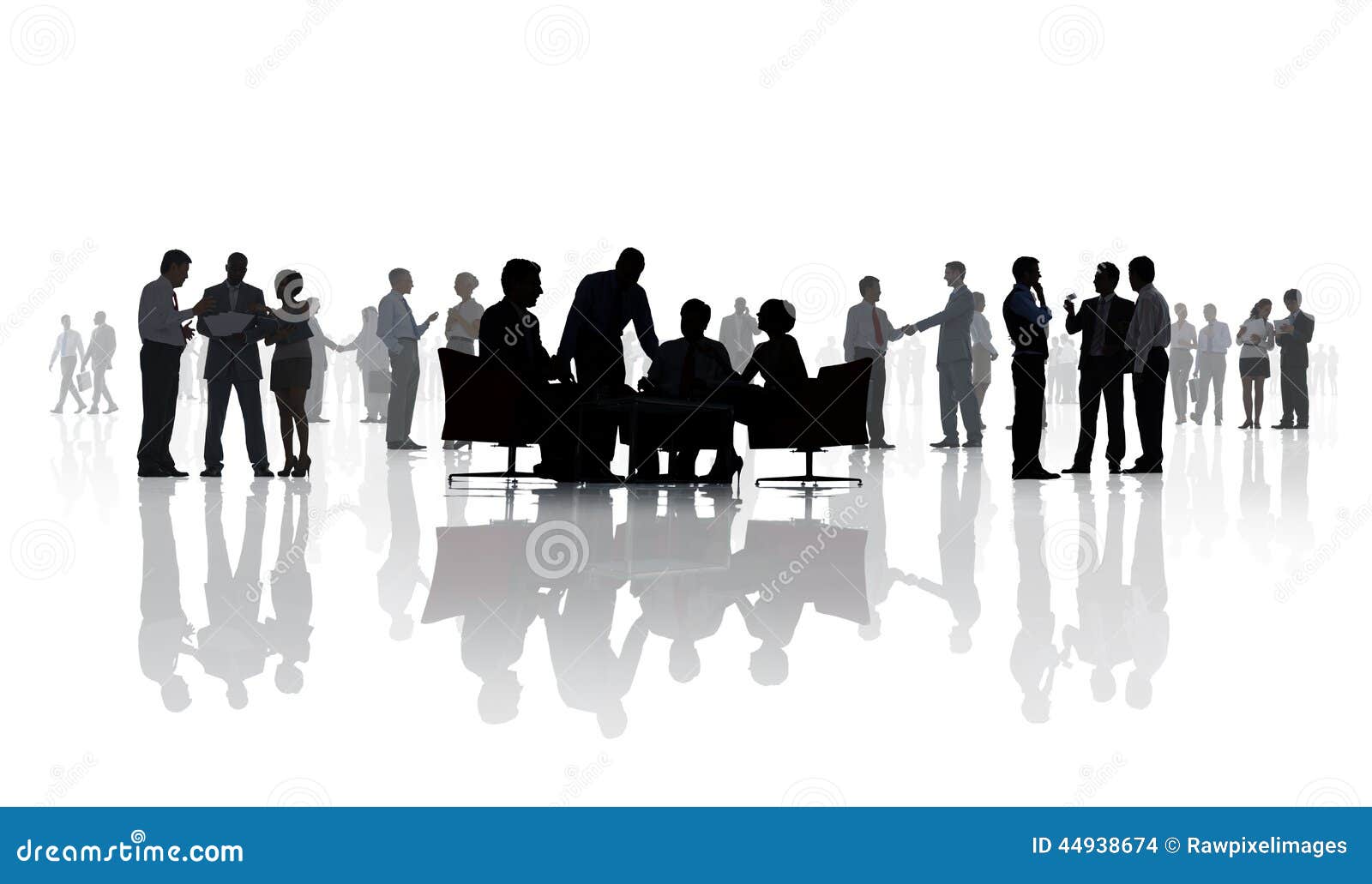 Silhuetas De Executivos Diversos Do Trabalho Foto de Stock - Imagem de ...