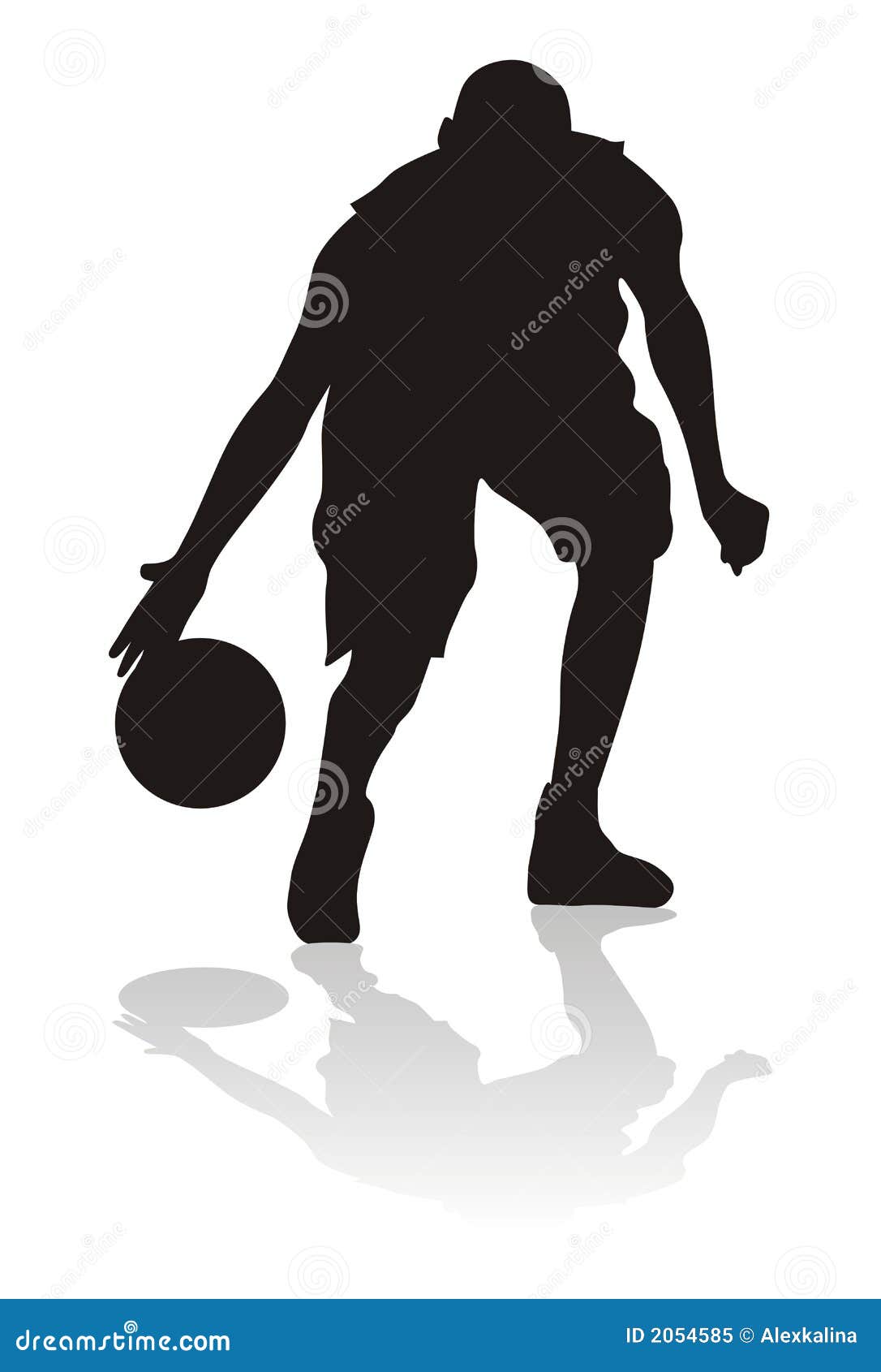 Silhuetas do basquetebol ilustração do vetor. Ilustração de atleta ...