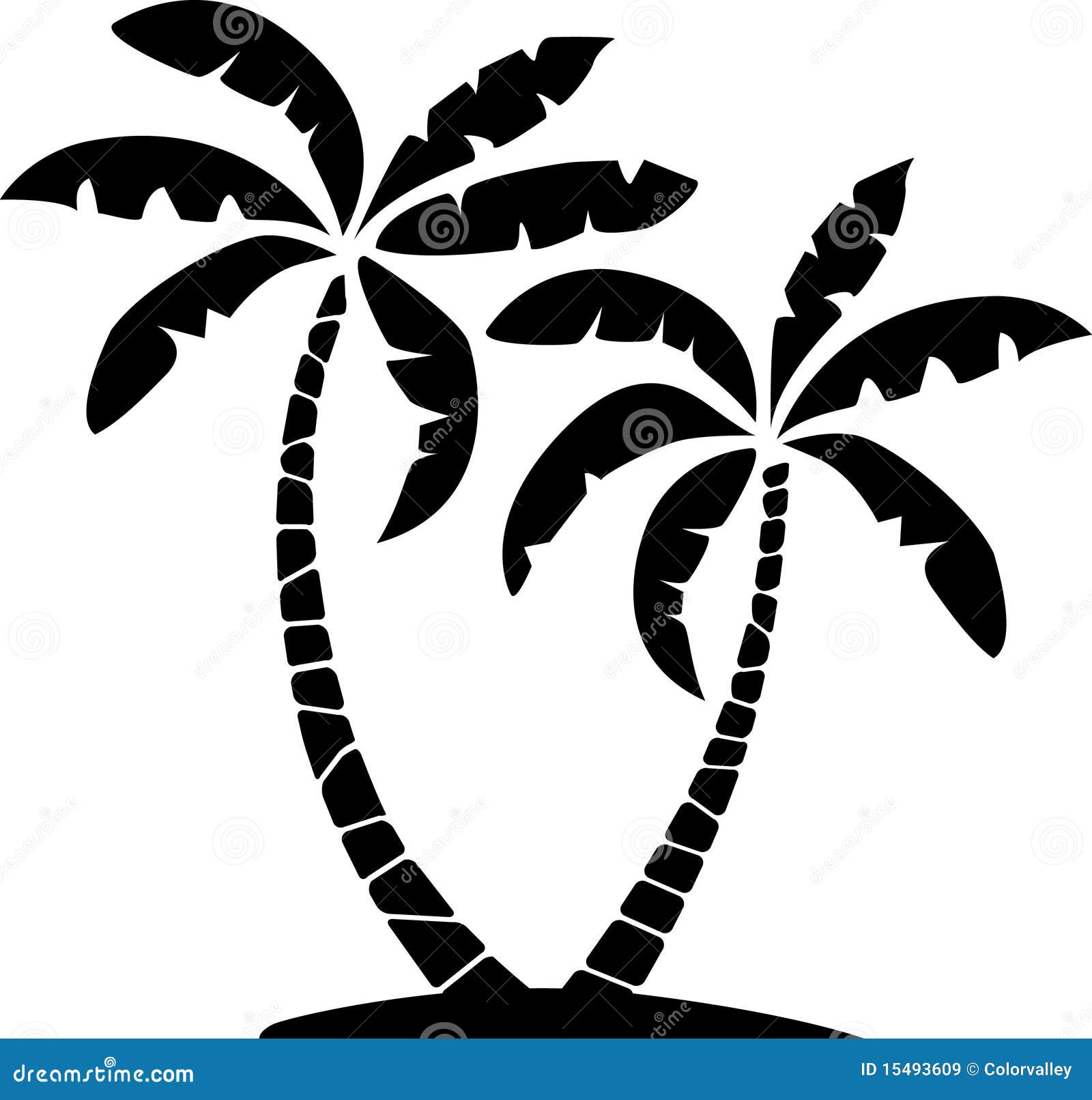 Silhuetas Do Vetor Das Palmas Ilustração do Vetor - Ilustração de ...