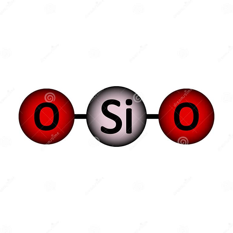 Silica molecule icon stock illustration. Illustration of toxic - 169007031
