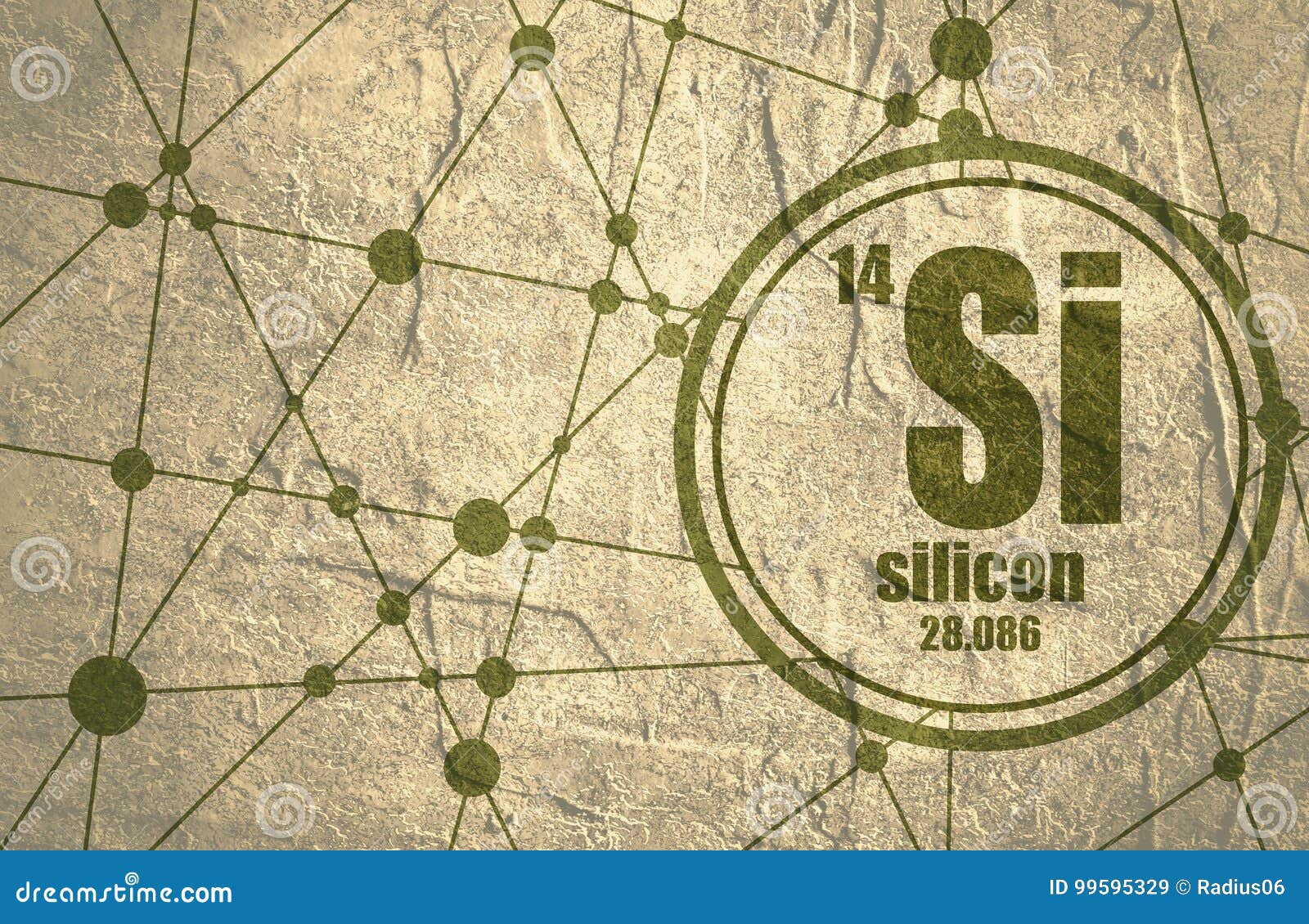 Silicium chemisch element stock illustratie. Illustration of nantes ...