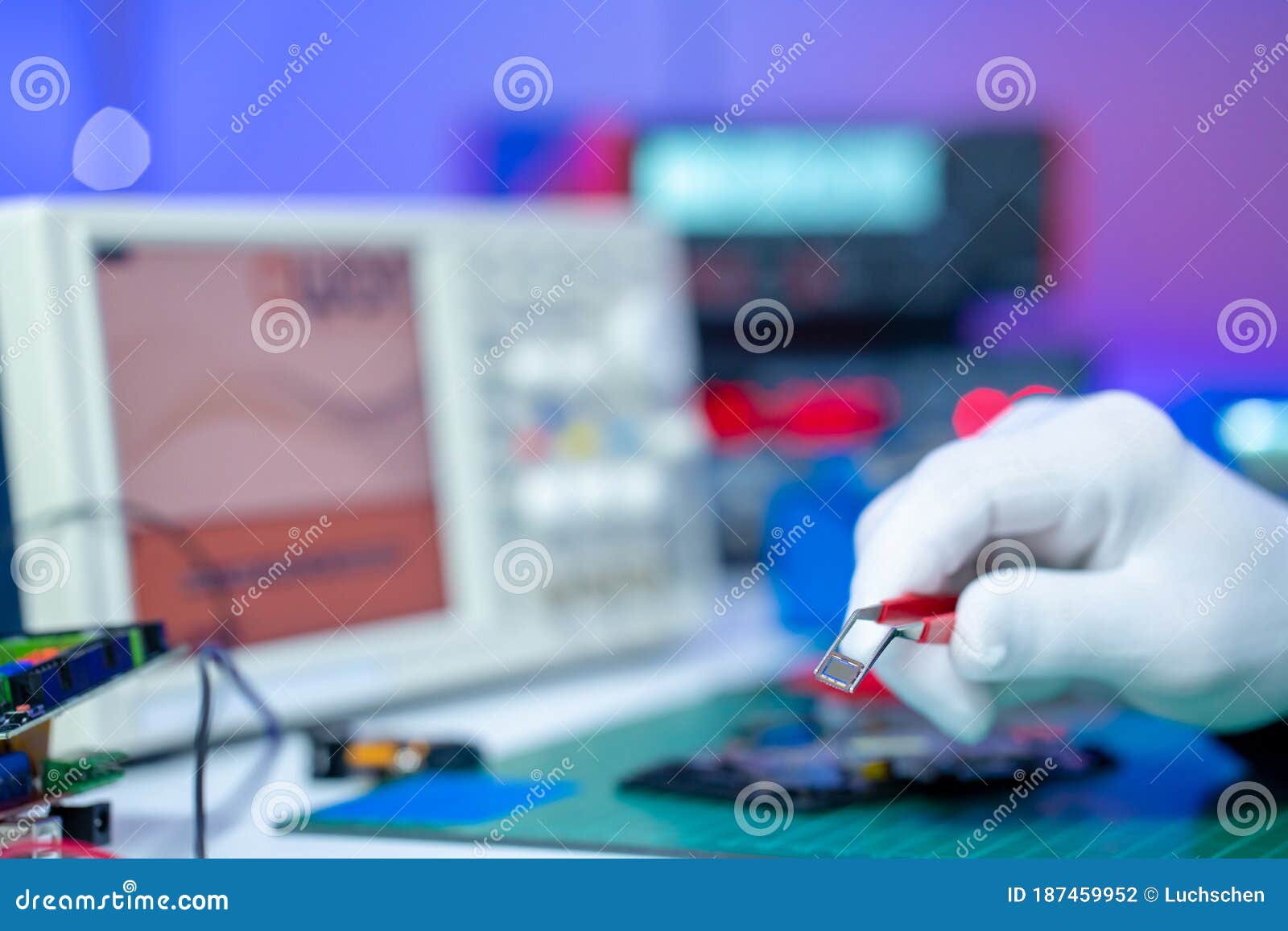 Silicon CCD Matrix in the Science Lab Stock Photo - Image of cmos ...