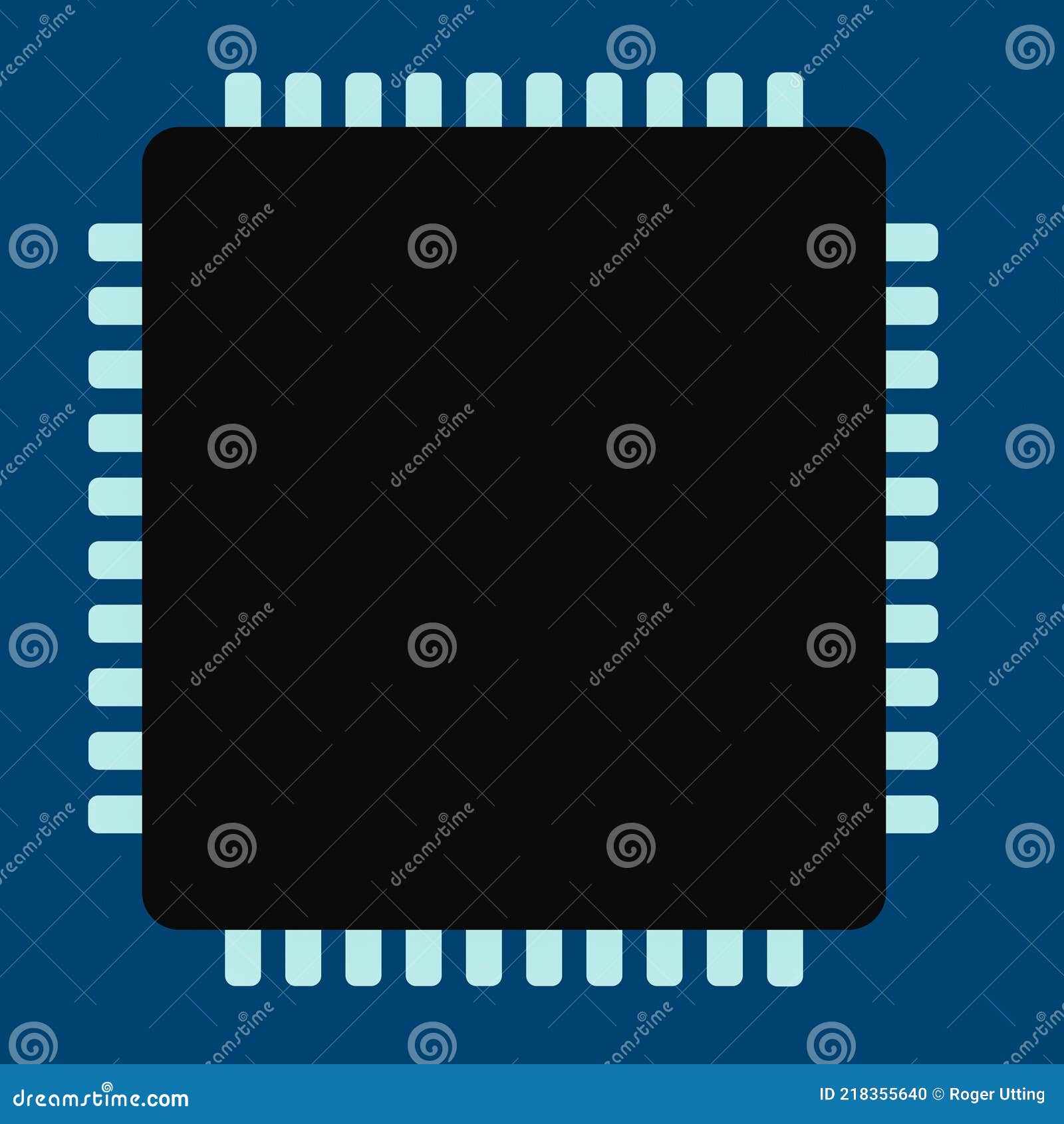 Silicon chip logo stock illustration. Illustration of silicon - 218355640