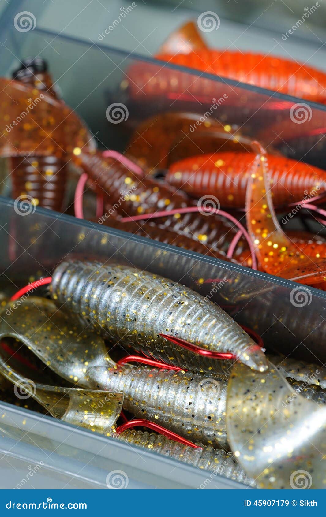 Fishing Baits Isolated On White Background Diver Stock Photography ...