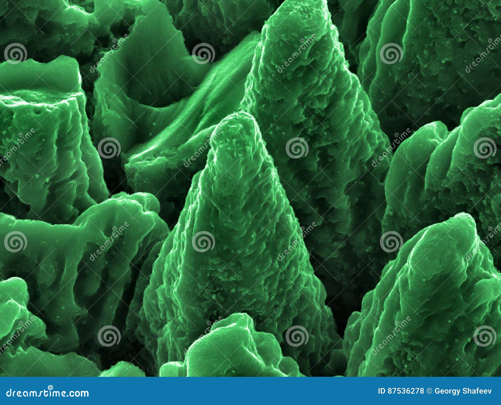 Silicon microcones stock photo. Image of crater, assembly - 87536278