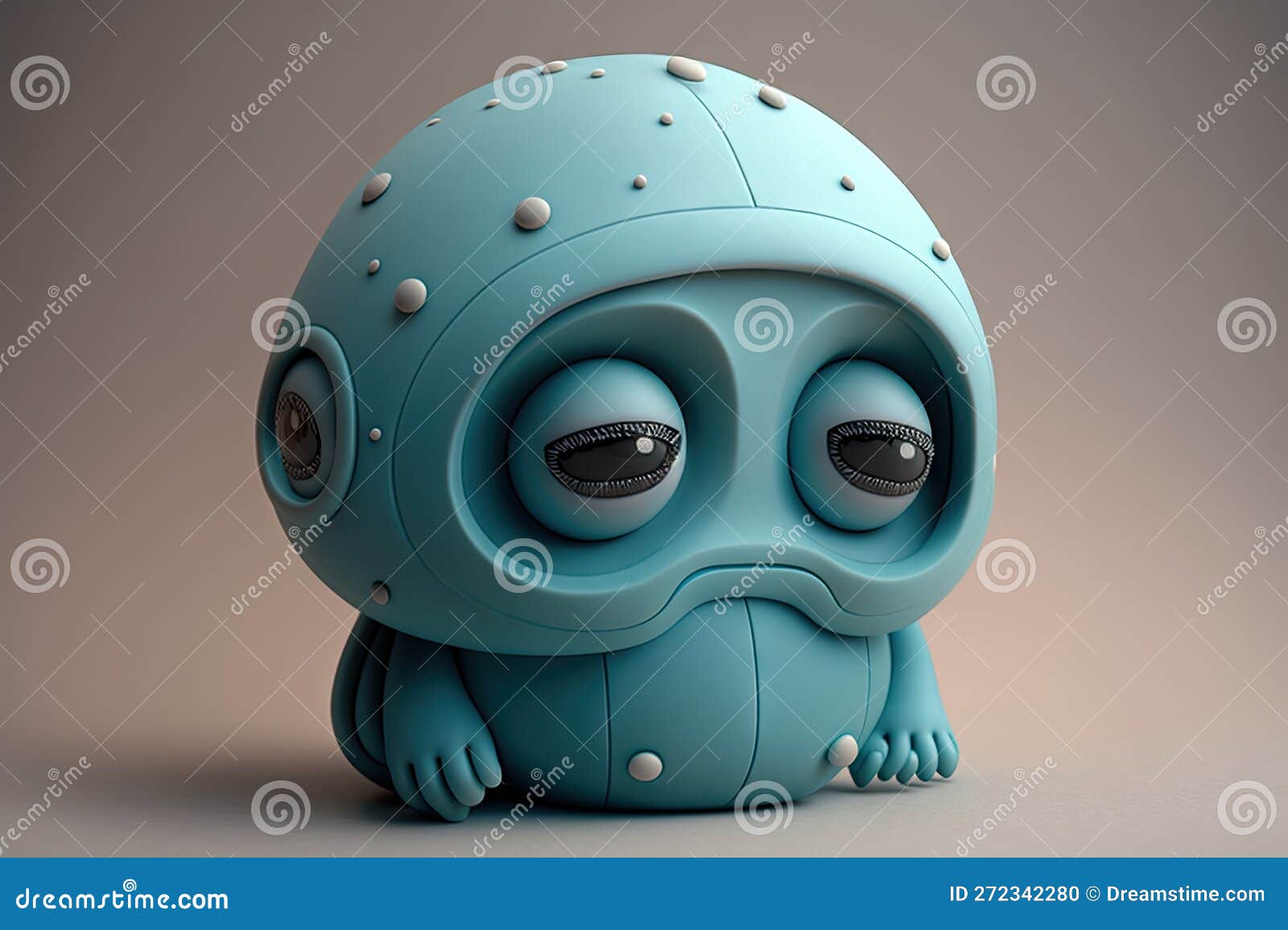 Silicon Robot with Sad Expression in Form of Human Face Stock ...
